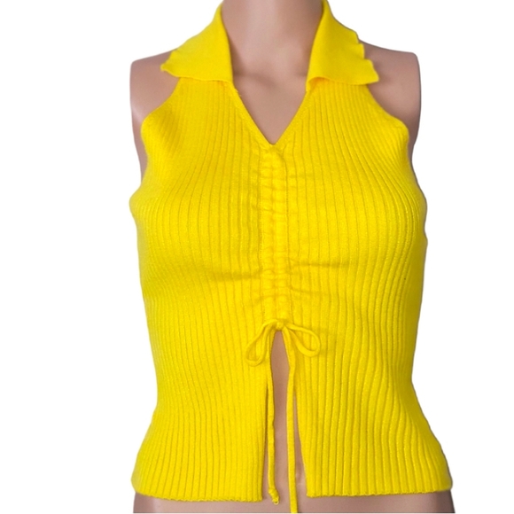 Fashion Nova | Tops | Yellow Halter Neck Crop Top | Poshmark